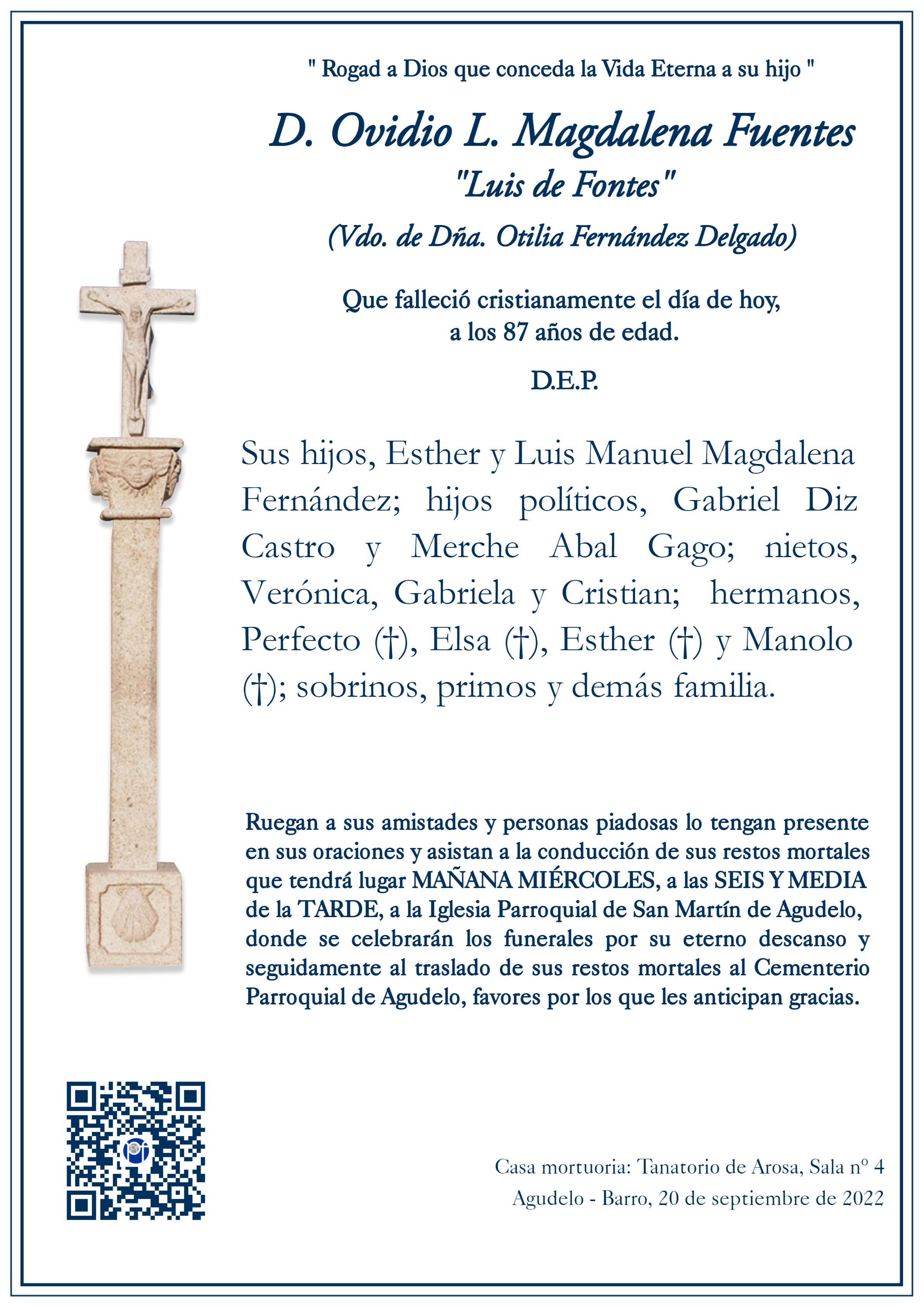 D.E.P.D. OVIDIO L. MAGDALENA FUENTES – NOTICIAS DE BARRO