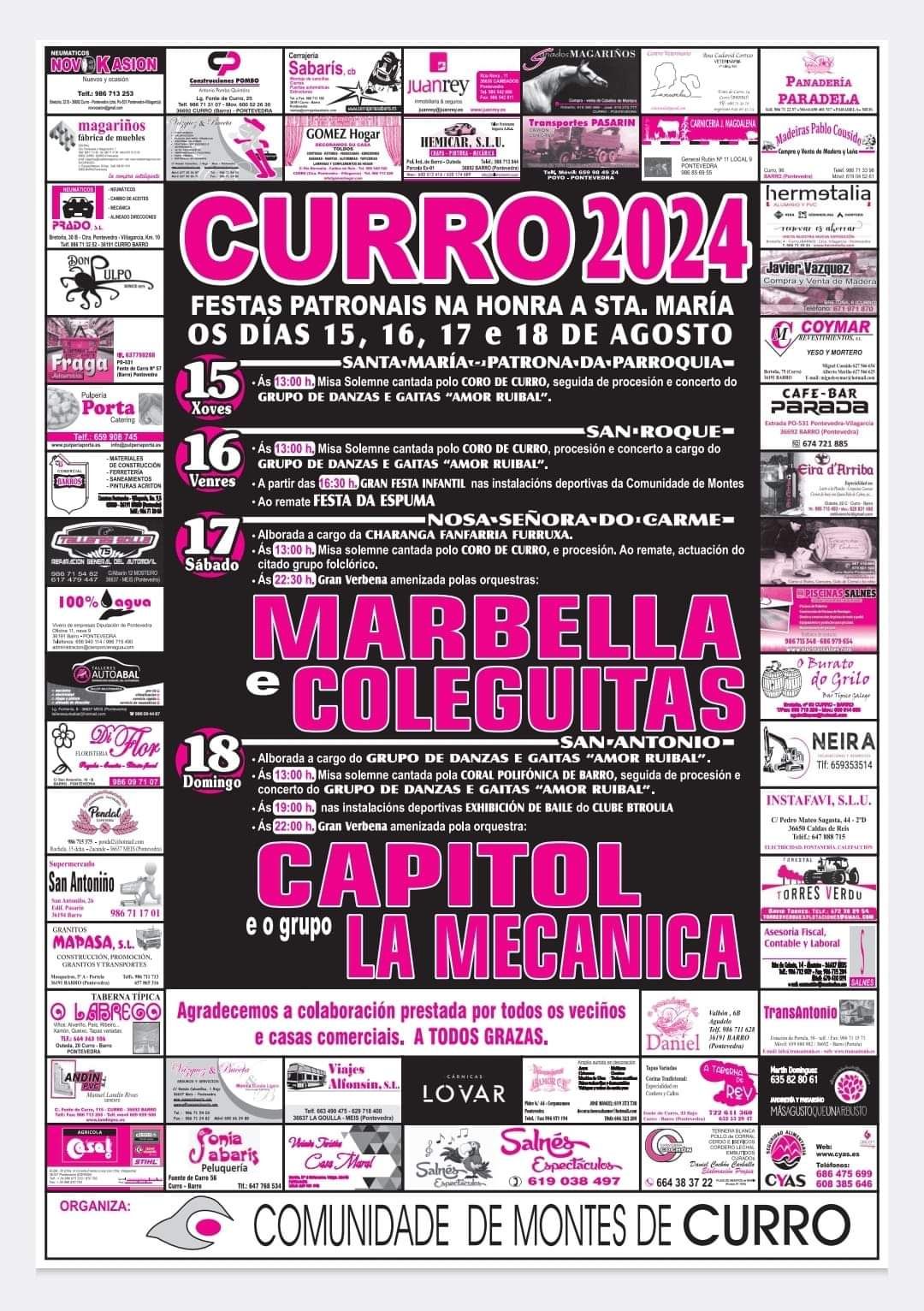 FESTAS DE CURRO 2024 – NOTICIAS DE BARRO